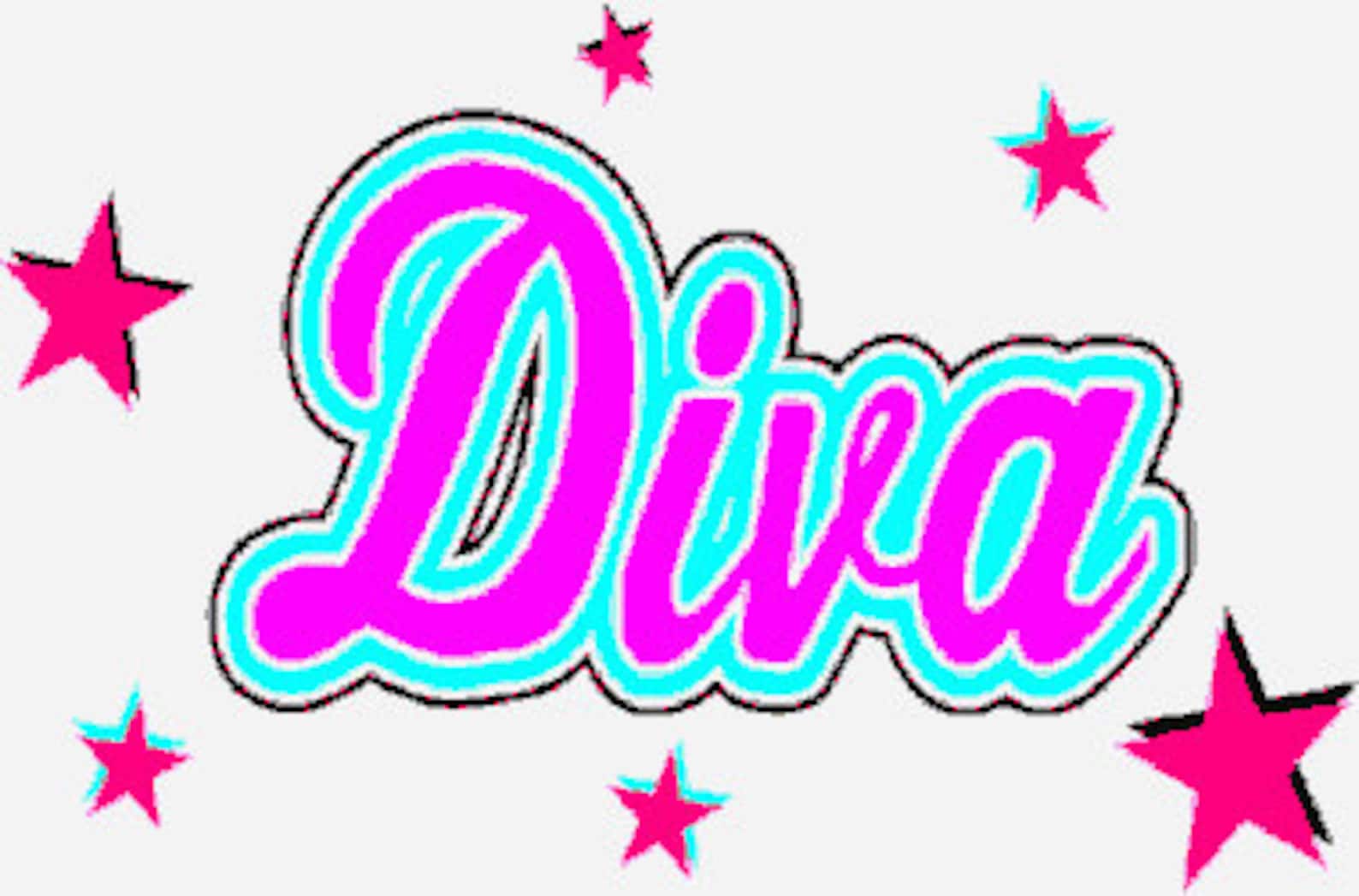 Diva Embroidery Design - Etsy