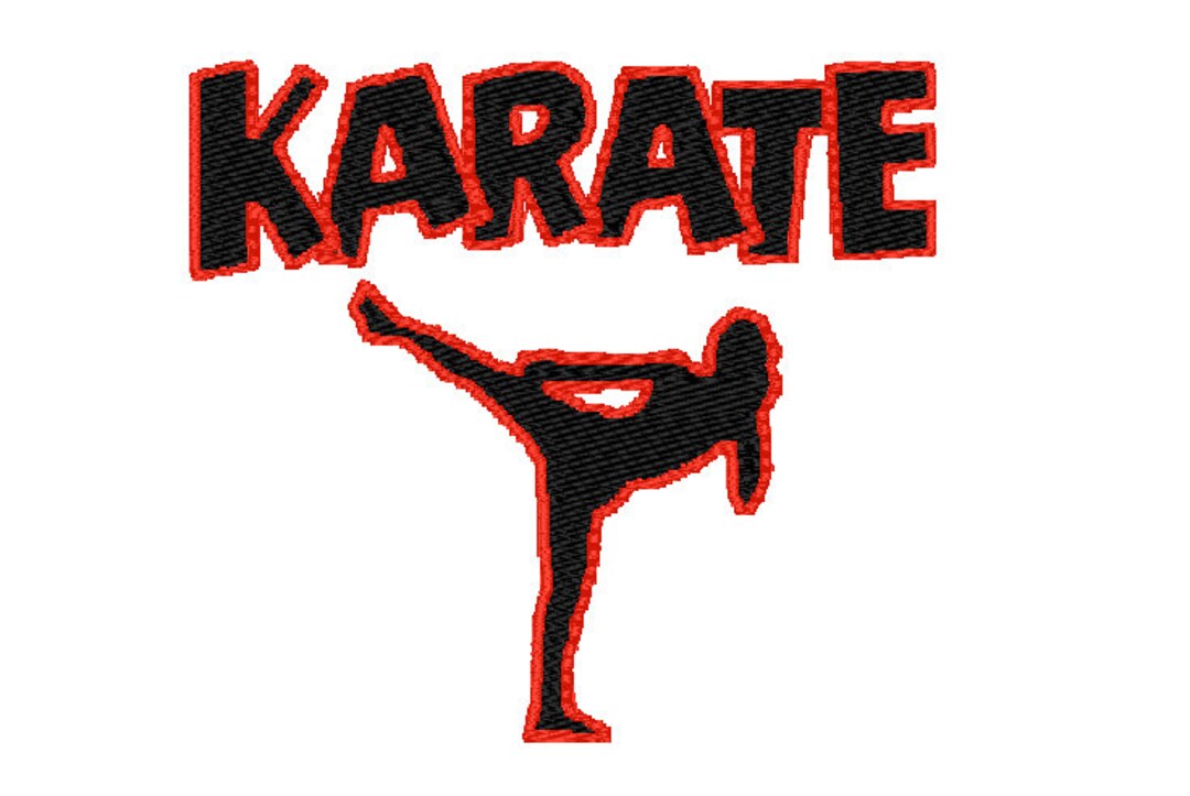 Karate Student Logo Embroidery Design - Etsy