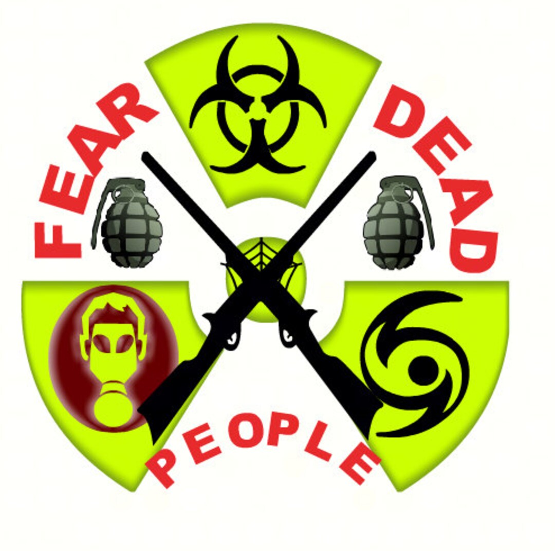 Zombie Fear the Dead Embroidery Design, Zombie Fear the Dead Digitized ...