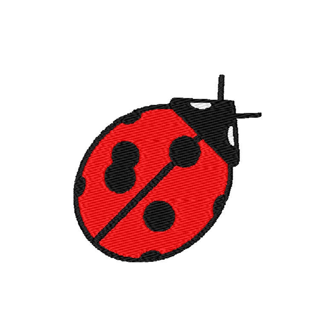 Ladybug Digital Embroidery Design - Etsy