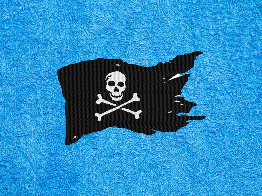 Pirate Flag Embroidery Design - Etsy