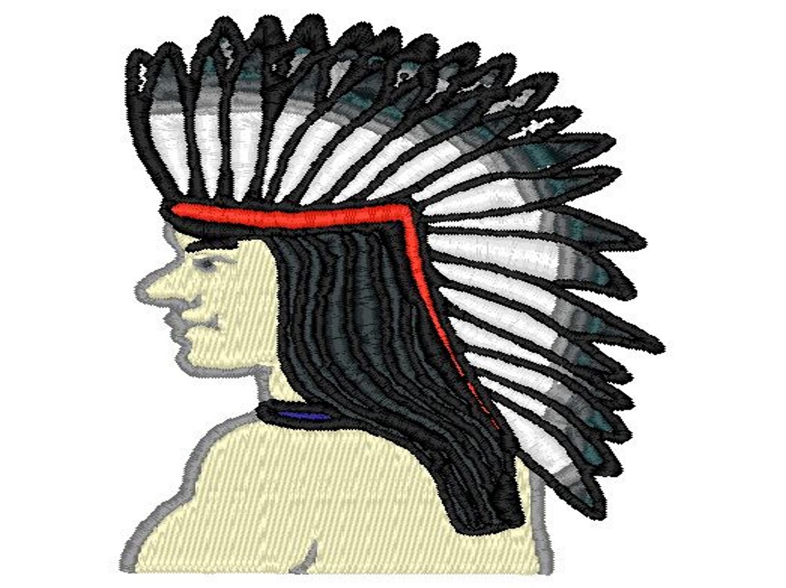 Tribal Indian Chief Embroidery Design Tribal Indian Chief - Etsy