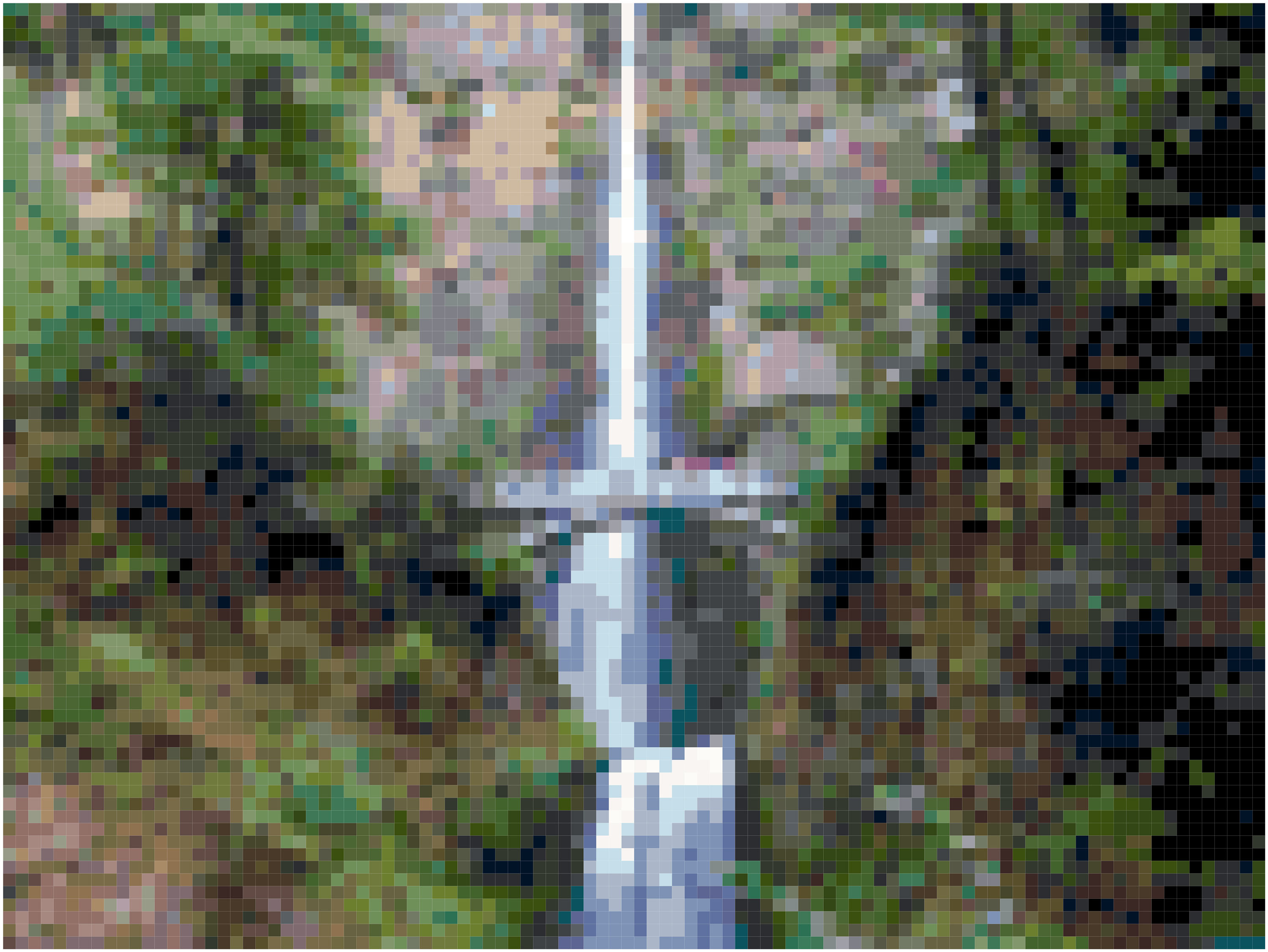 Cross Stitch Bridge Over a Waterfall Pdf Pattern - Etsy