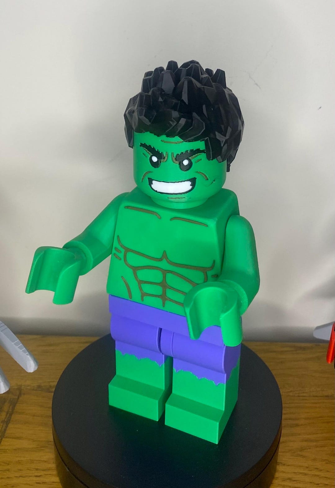 3D Printed BIG BRICK Inspired the Hulk Action Figure Articulated 9 ...