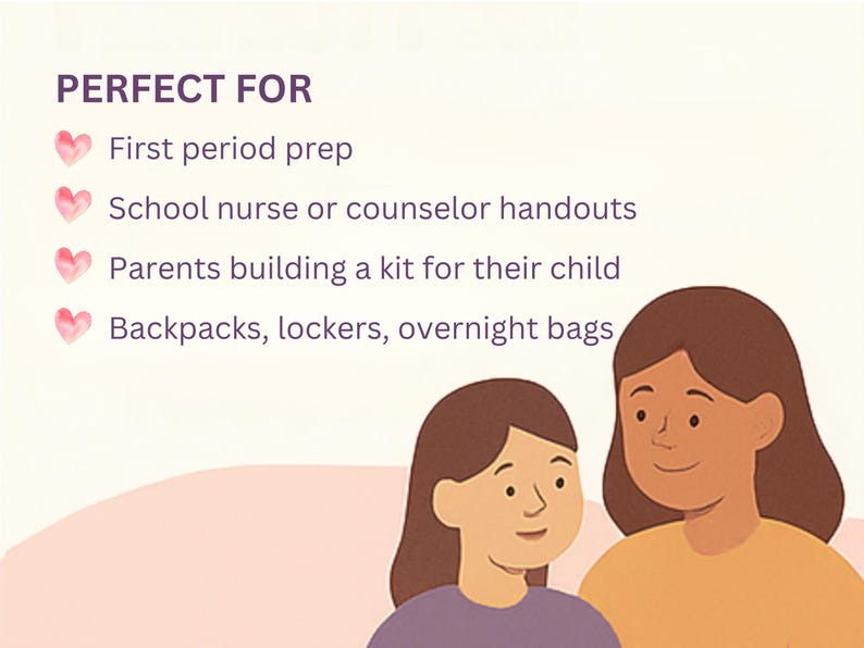 Flow and Go | Period Kit Checklist | Printable First Period Essentials ...