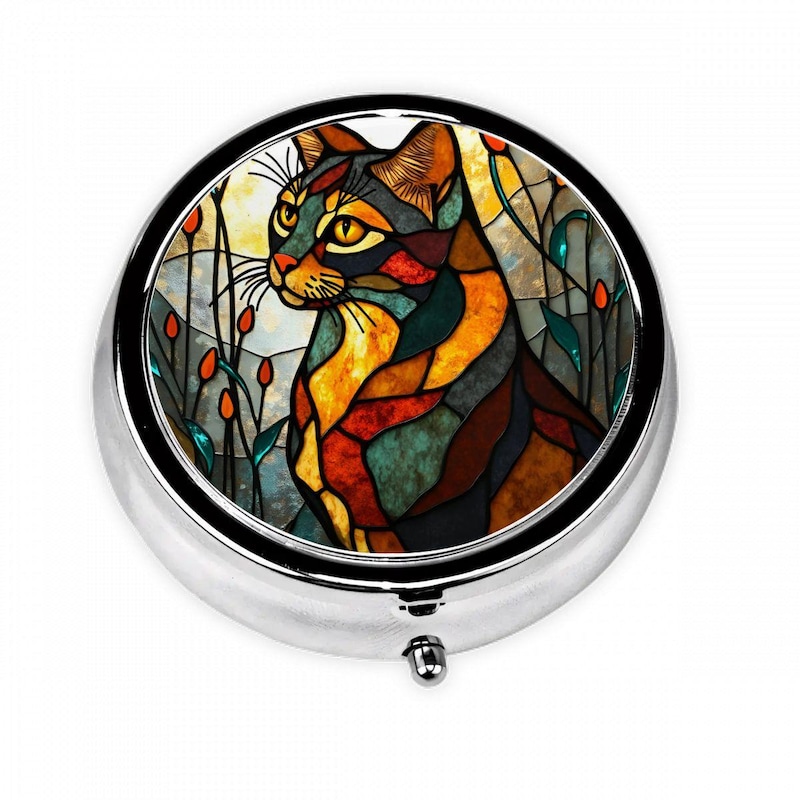 Cat Pill Box - Etsy
