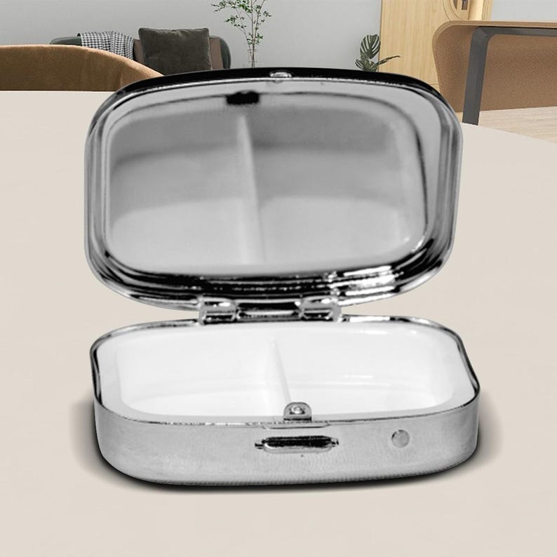 Abalone Botanical Pill Box – Stained Glass Style (PRINT) Wildflower Pill Case, Iridescent Green ...