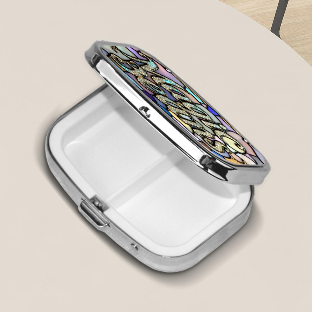 Magic Beans Pill Box – Funny Stained Glass Style (PRINT) Pill Case ...