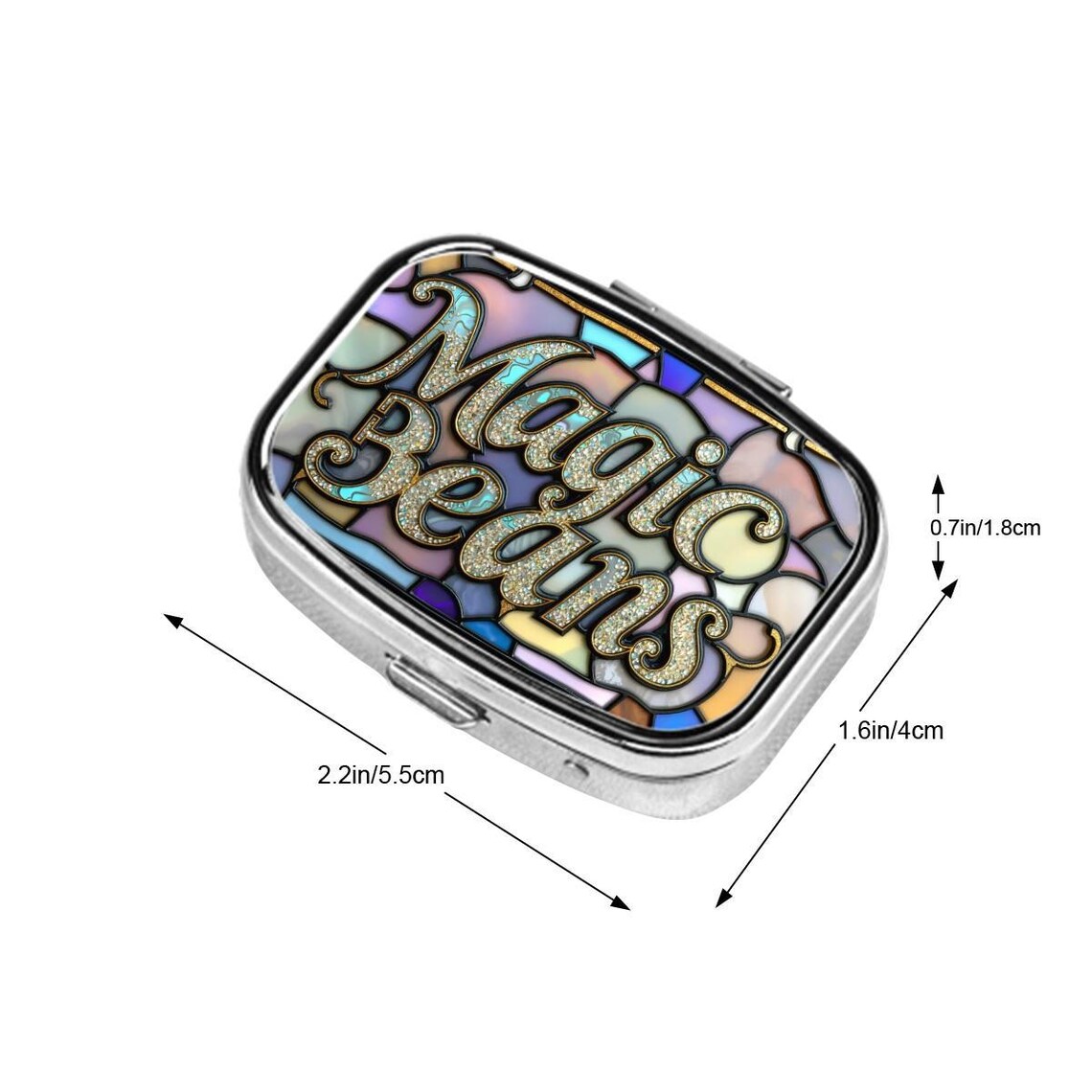 Magic Beans Pill Box – Funny Stained Glass Style (PRINT) Pill Case ...