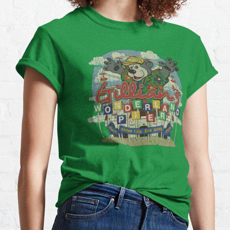Gillians Wonderland Pier 1929 Classic T Shirt, Unisex T-shirt ...