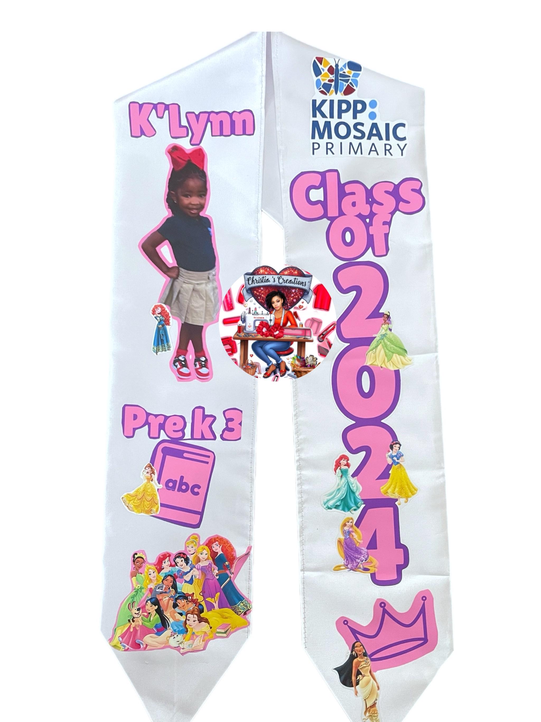 Pre-k Kindergarten Stoles Customized Elementary School Personalized ...