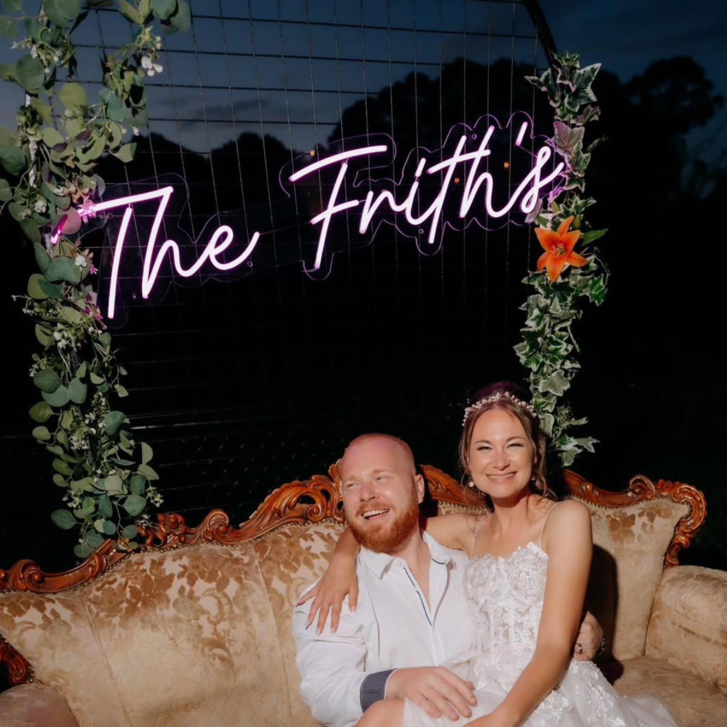 Custom Neon Sign, Wedding Neon Sign, Name Led Light, Personalized Neon ...