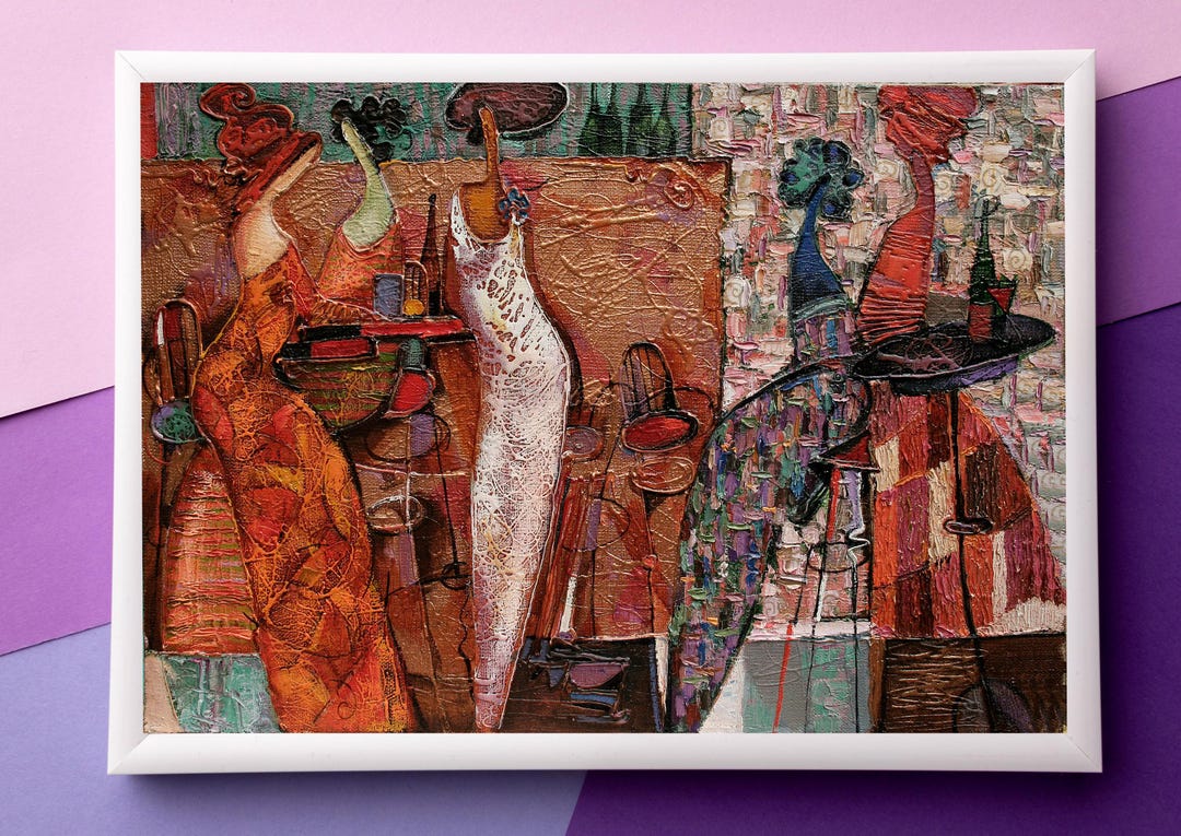 Abstract Afro People Jazz Art Dancing People Jazz Poster Print Jazz ...