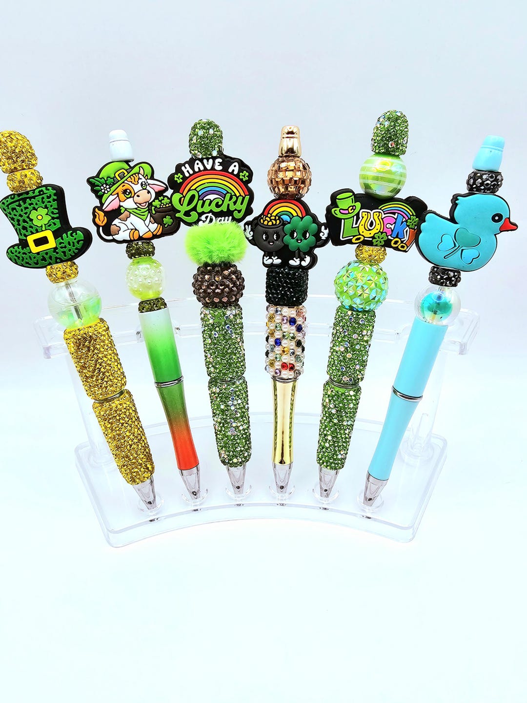 Pens Saint Patrick's Day Beaded Bling Pen Comes With Refill - Etsy