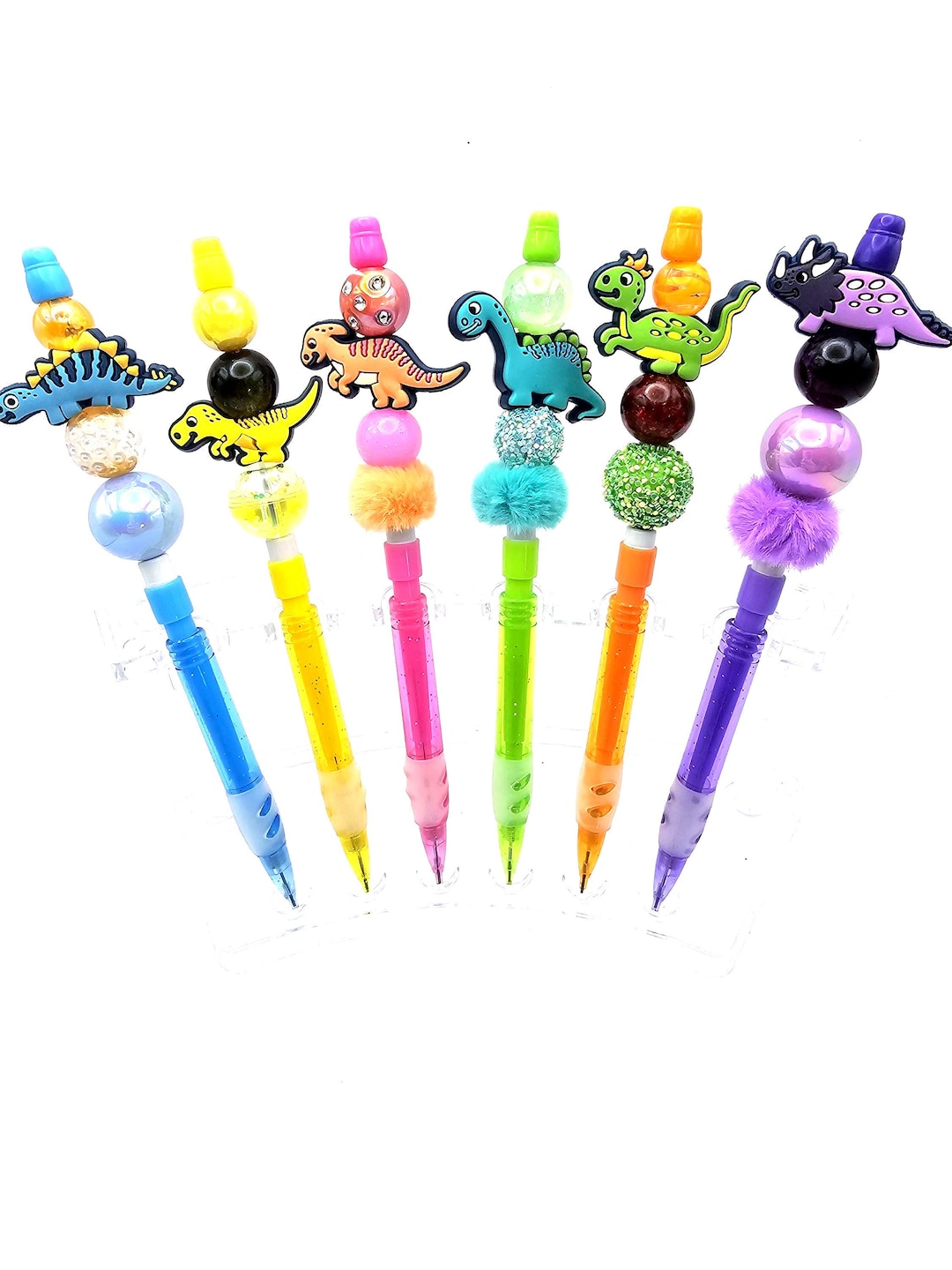 Pencils Dinosaur Beaded Bling Refillable Comes With Lead Refills - Etsy