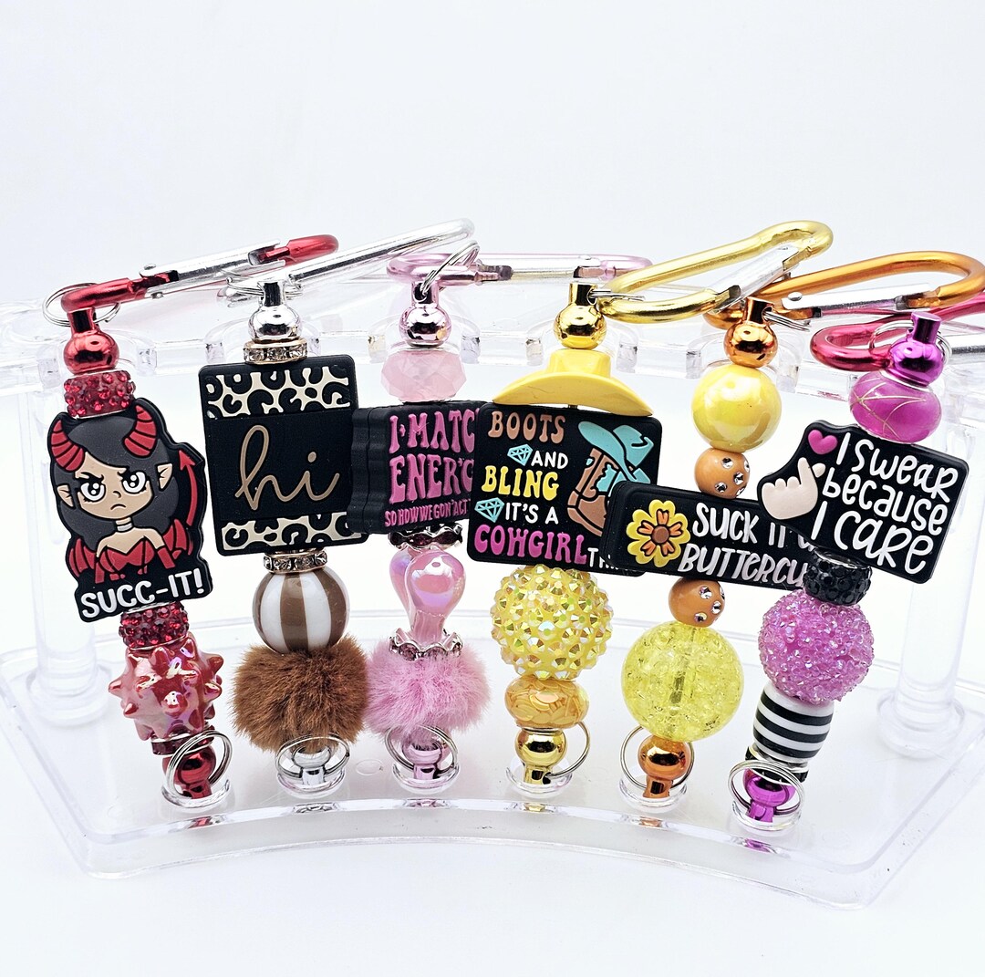Beaded Bling Unique Keychains - Etsy