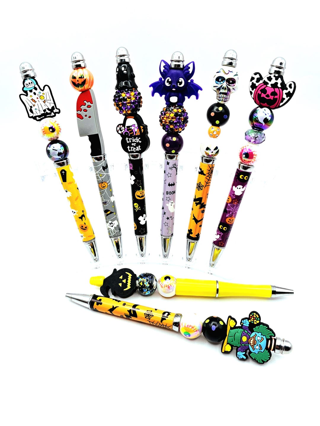 Pens Fun Halloween Beaded Bling Pen Comes With Refill - Etsy