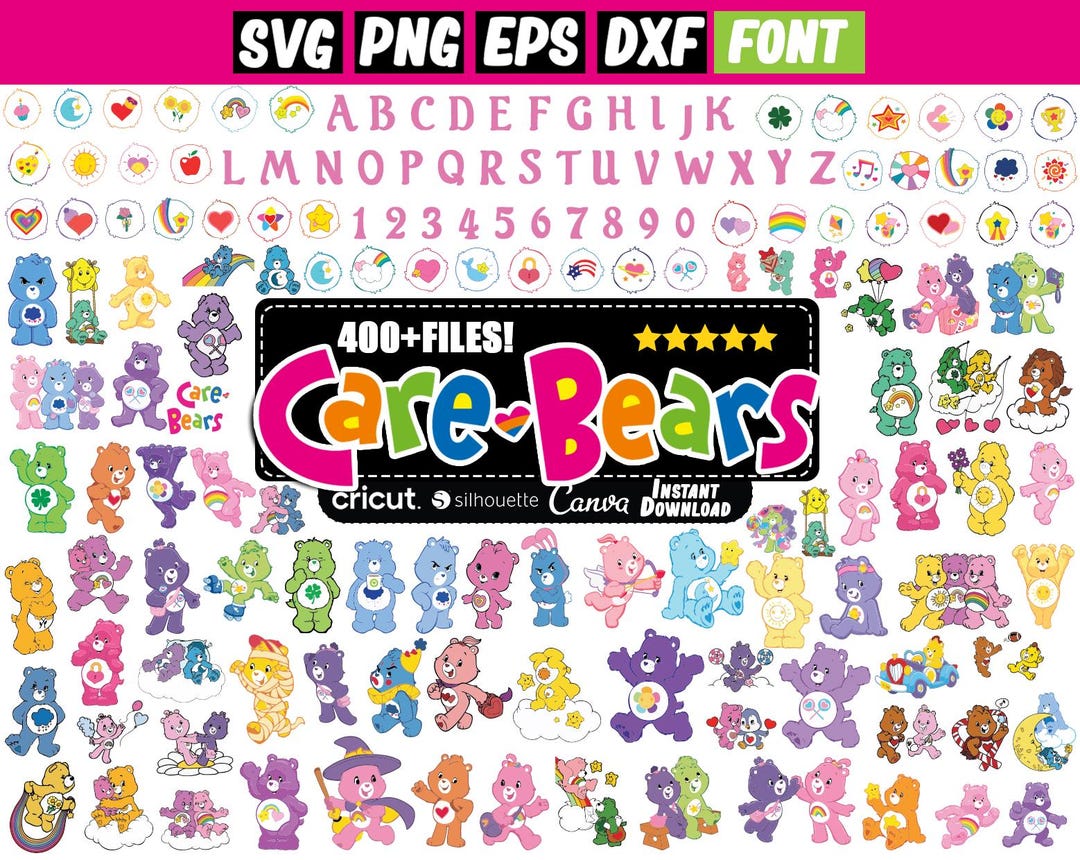 Care Bear Svg, Care Bears Png, Svg for Cricut, Care Bear Clipart ...