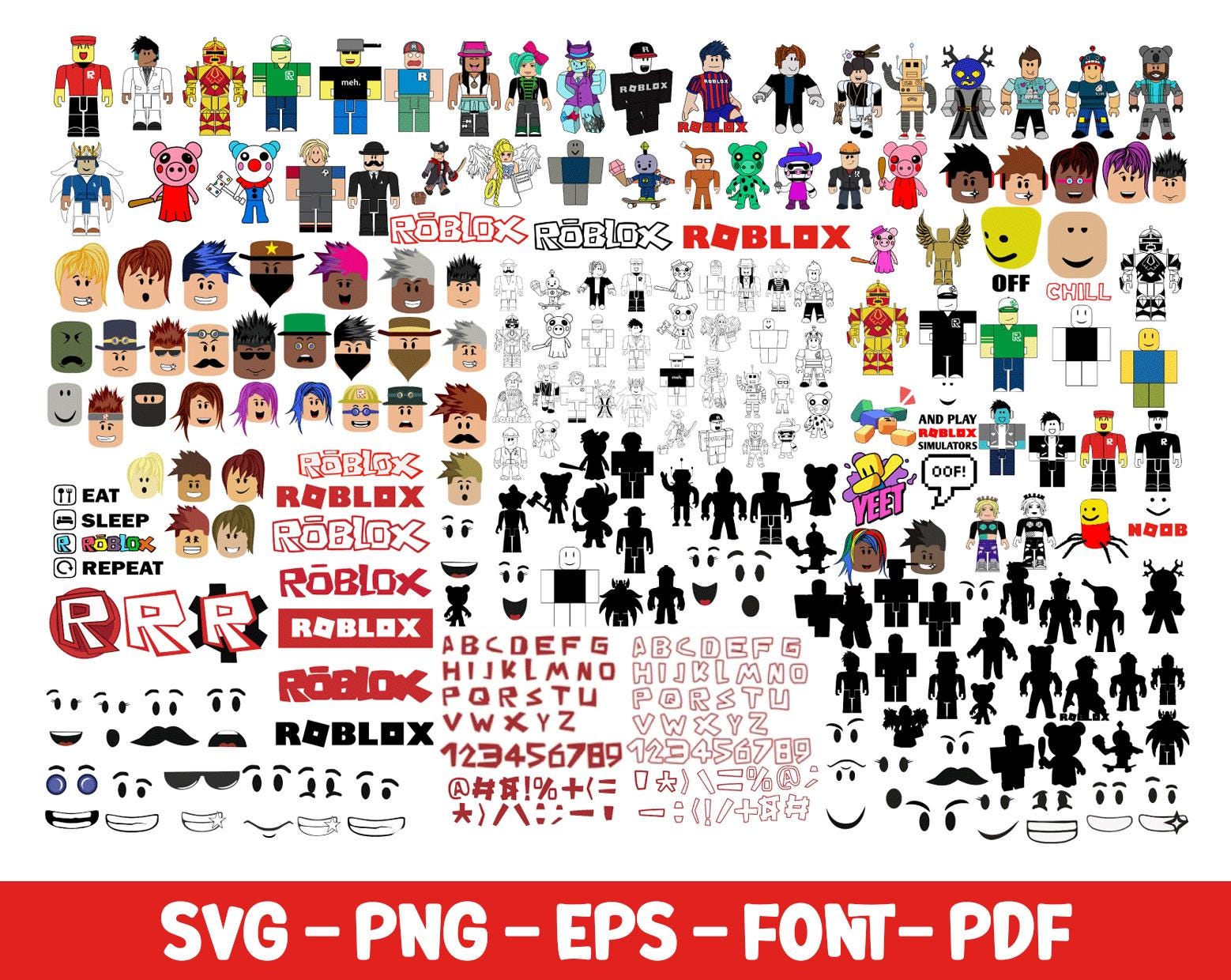 Gaming Svg, Roblox Svg, High Quality, Roblox Png, Birthday Svg, for ...