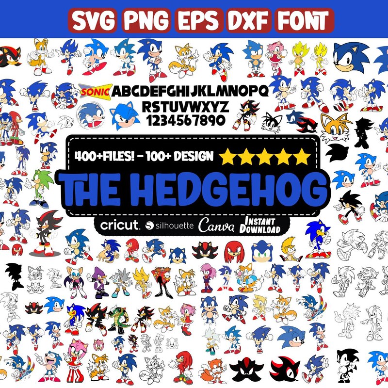 Shadow Sonic Font - Etsy