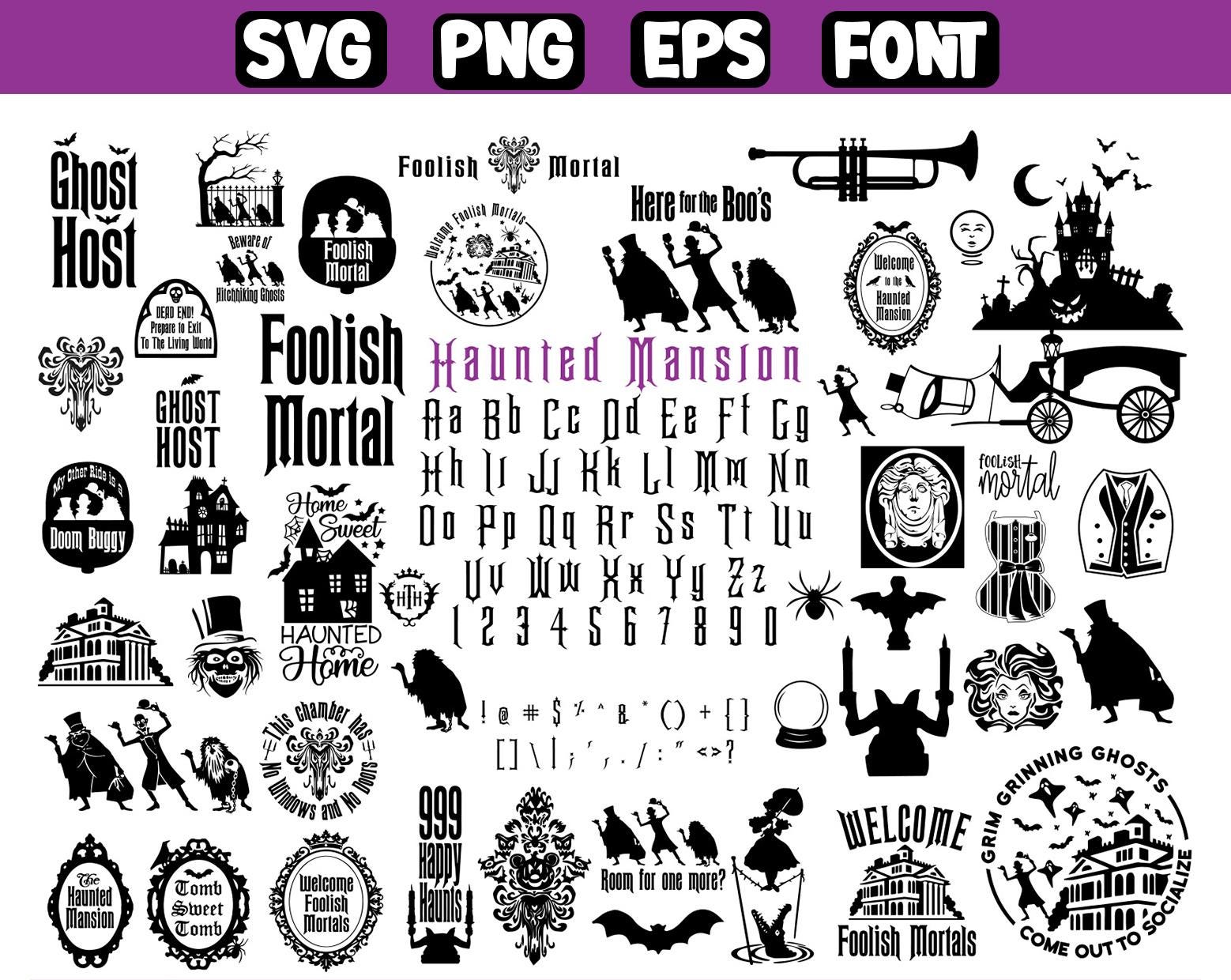 Layered Haunted Svg, Haunted Mansion Svg Bundle, Foolish Mortals Svg ...