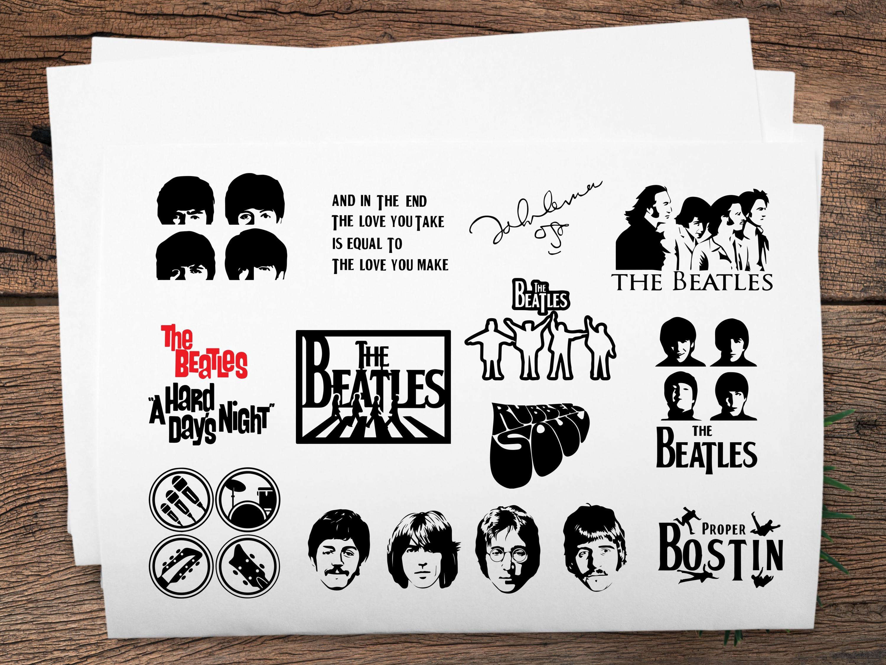 The Beatles SVG Bundle - Svg Png Dxf Eps Pdf - Cut File for Cricut ...