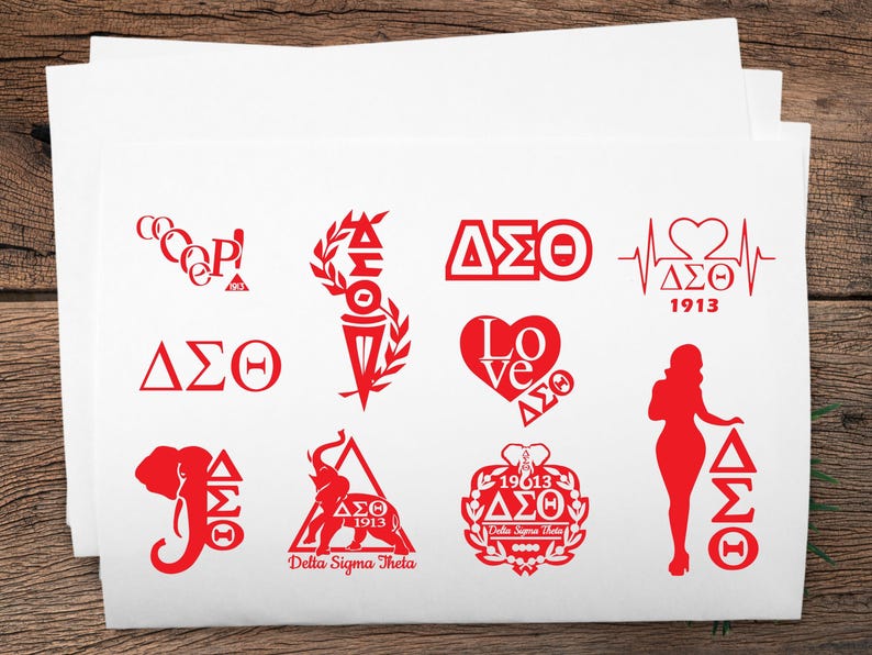 Delta Sigma Theta SVG Bundle: Sorority Clipart, Cut Files - Etsy