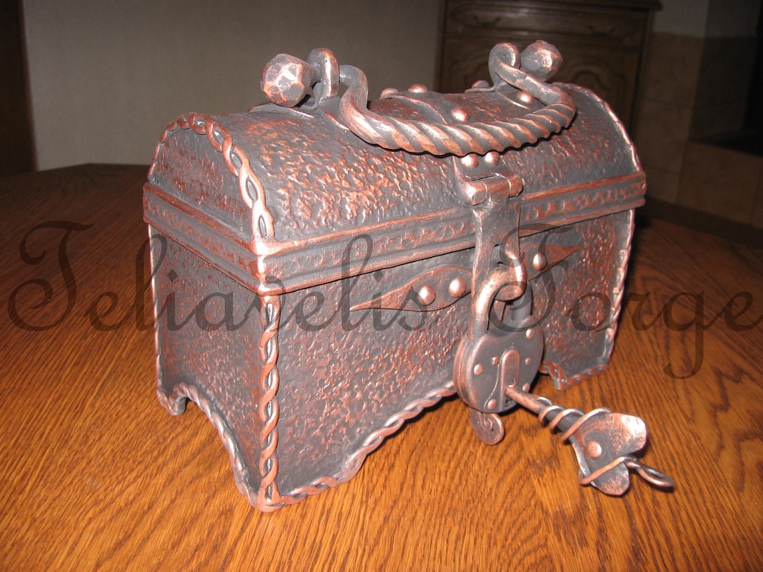 Medieval Forged Treasure Chest - Etsy