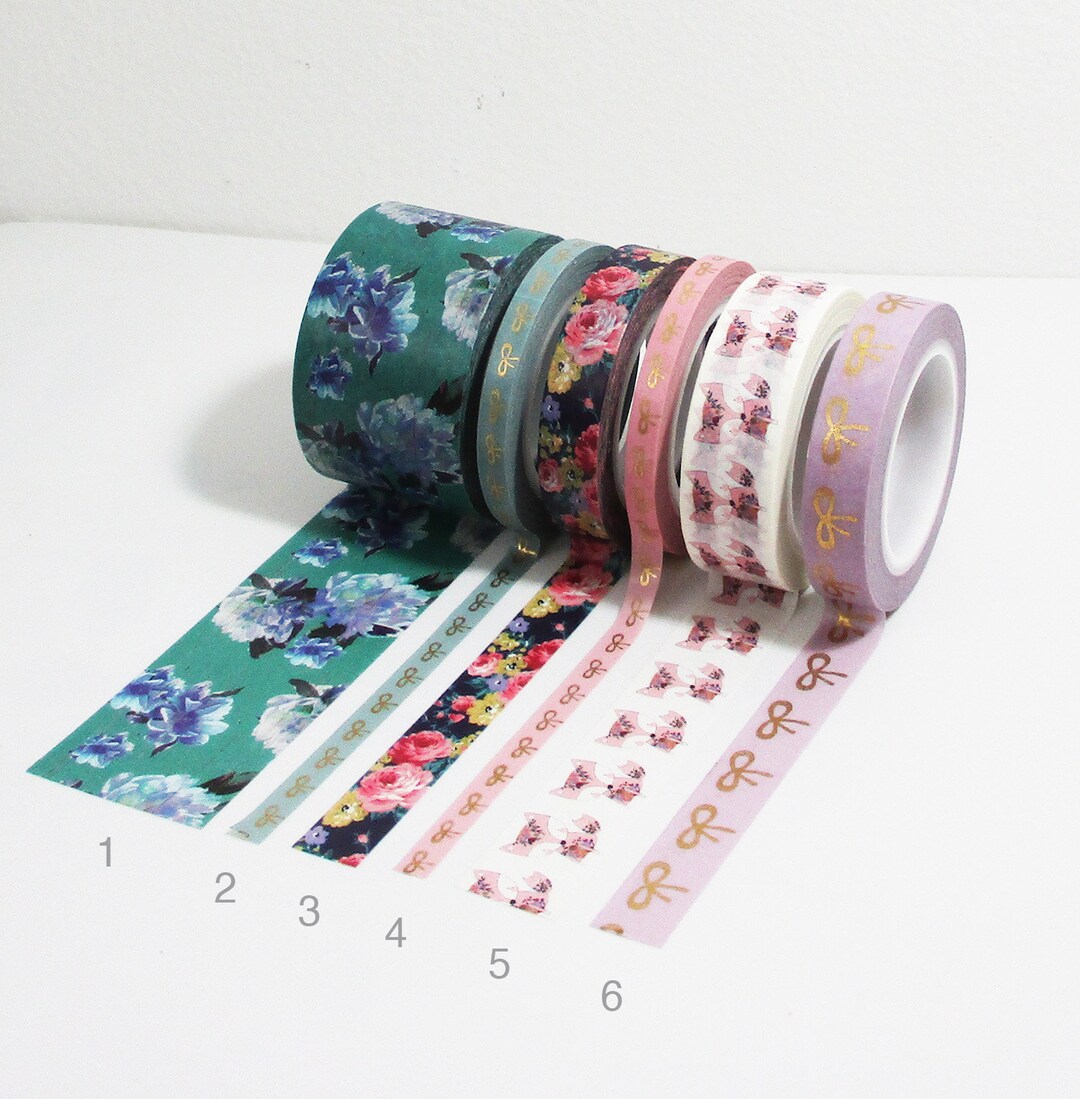 The Planner Society Floral, Bow Washi 20" Samples for Planner, Easter ...