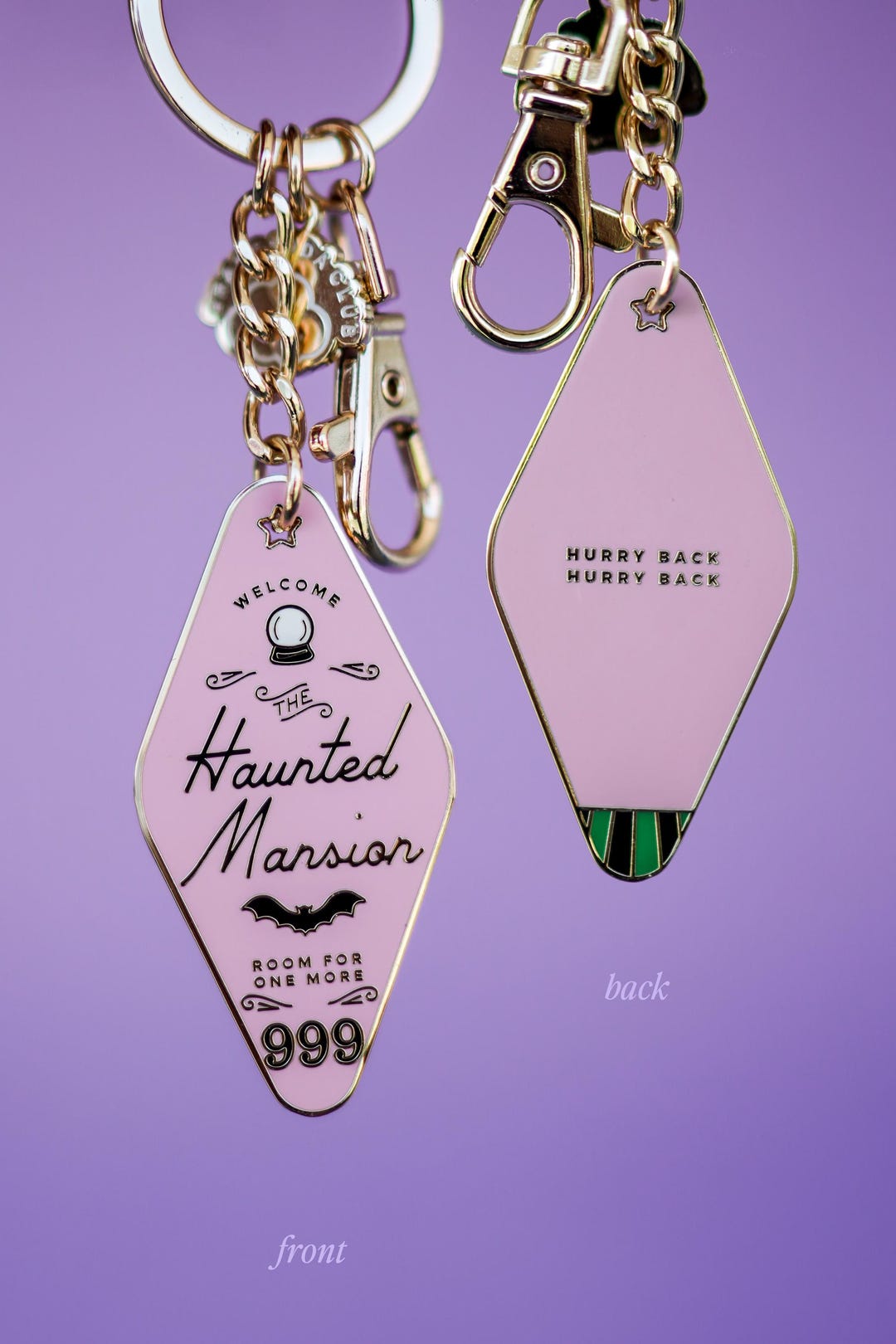Haunted Mansion Disney Motel Metal Keychain – Disney’s Little Mermaid | Madame Leota, Phantom ...