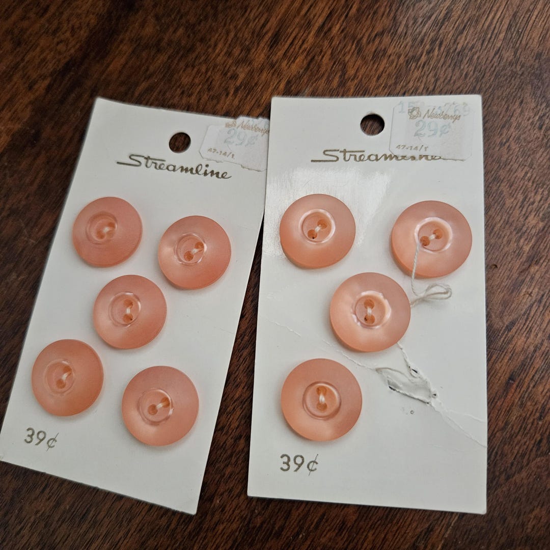 Vintage Streamline Corral Color Buttons Style 3900 Size 30 3/4 - Etsy