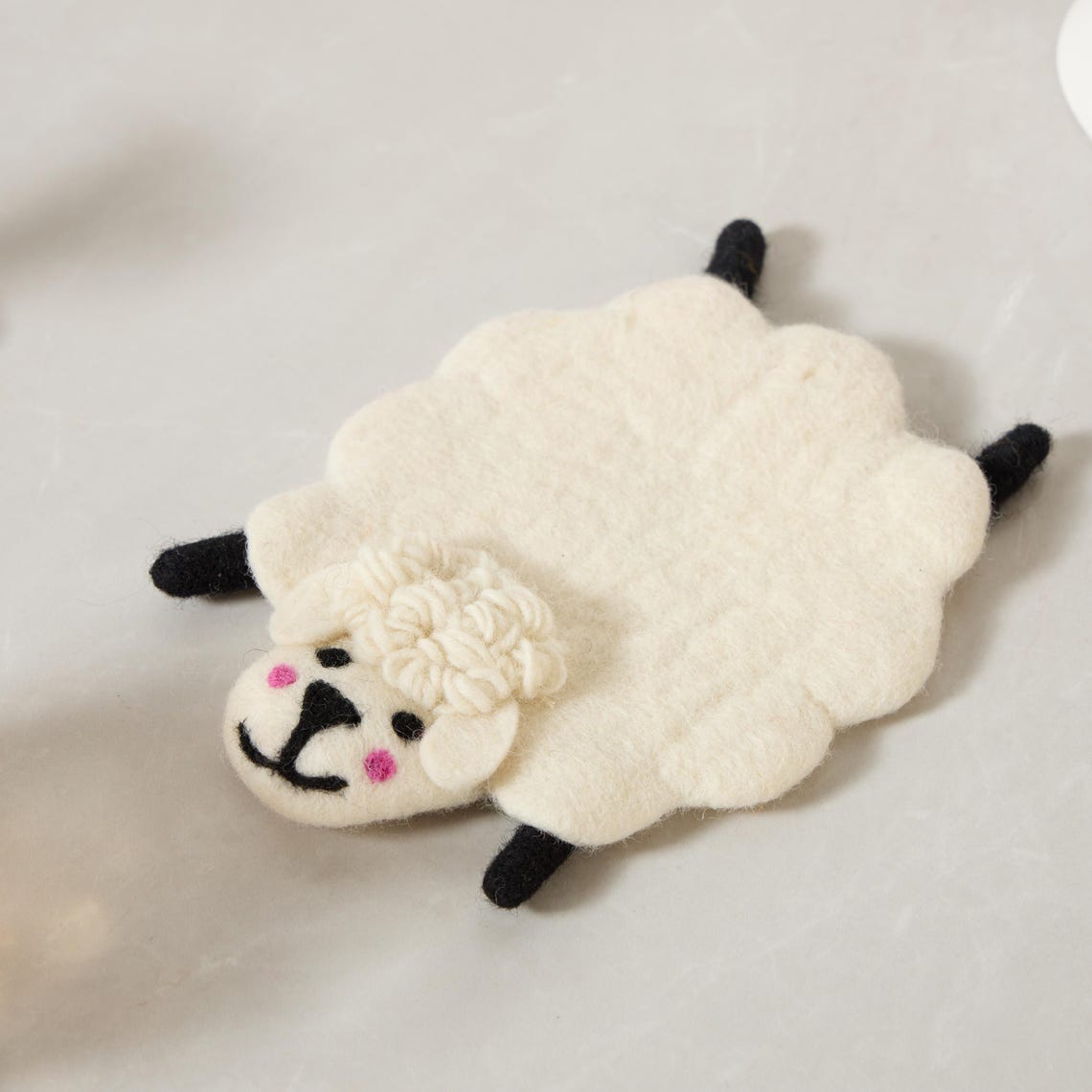 Handmade Nepal Wool Felt Animal Coasters: Rustic Home Decor - Etsy
