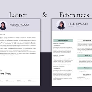 Teacher Resume Template Word and Pages | Teaching Resume Template, CV ...