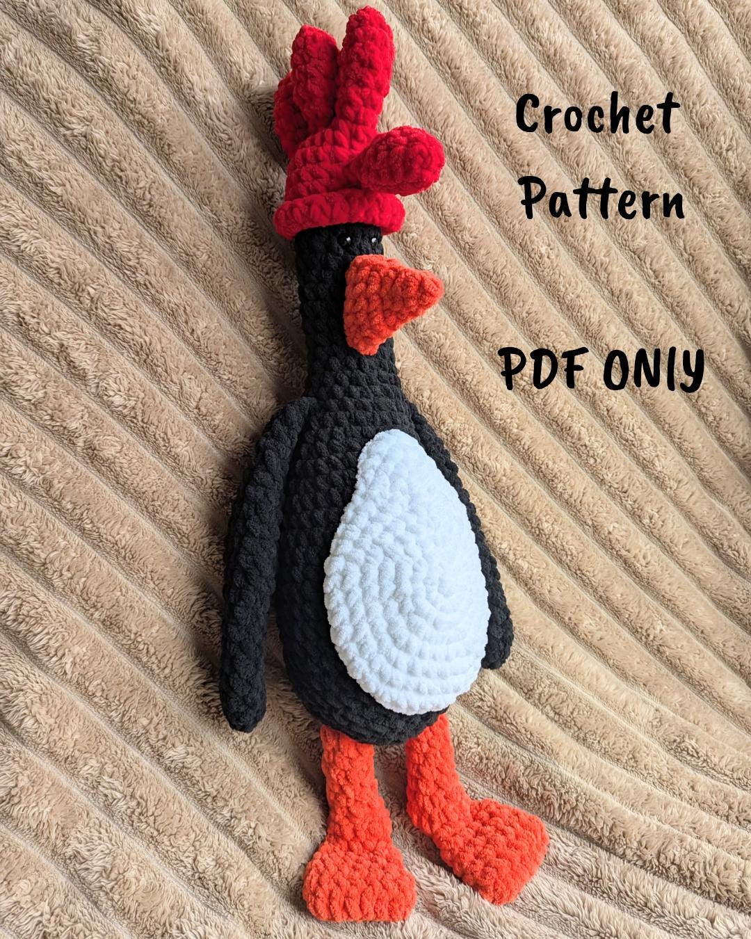 Feathers Mcgraw Crochet Pattern - DIGITAL PDF ONLY Wallace and Gromit ...