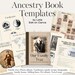 Ancestry Memory Book Family Tree & Heritage Journal Editable Digital ...