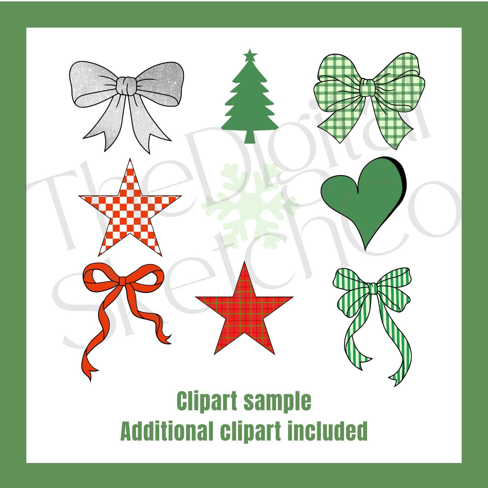 Glitter Red Check Christmas Doodle Alphabet PNG Retro Checkered Xmas ...