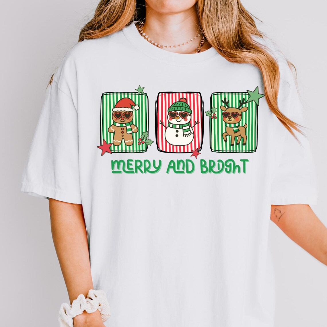 Preppy Christmas Gingerbread Man PNG Holly Jolly Snowman Vibes Doodle ...