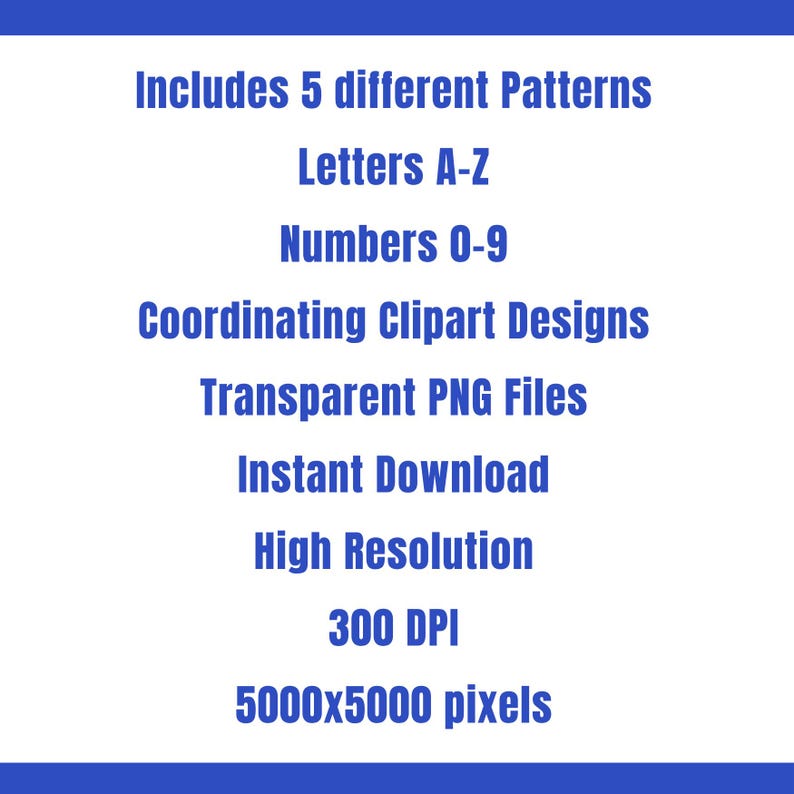 Royal Blue Varsity Letters Doodle Alphabet PNG Checkered Alpha Blue ...