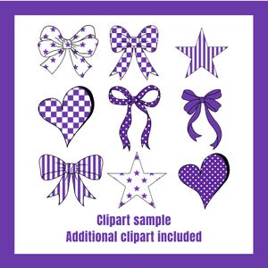 Purple Varsity Letters Doodle Alphabet PNG Checkered Alpha Violet ...