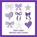 Purple Varsity Letters Doodle Alphabet PNG Checkered Alpha Violet ...