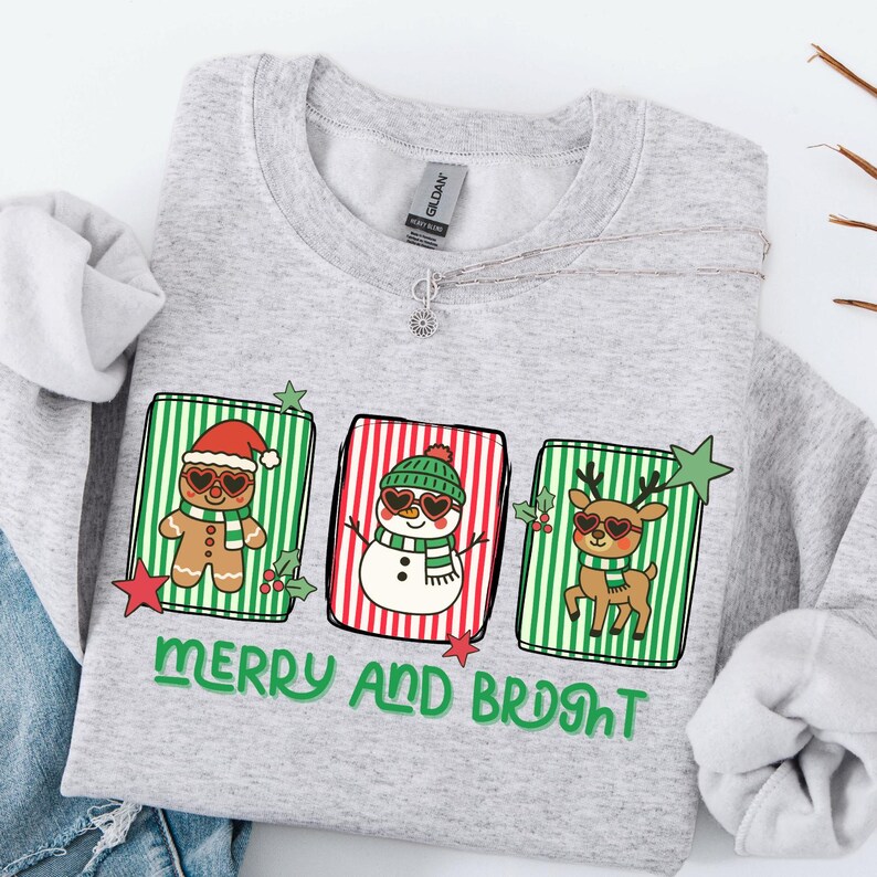 Preppy Christmas Gingerbread Man PNG Holly Jolly Snowman Vibes Doodle ...