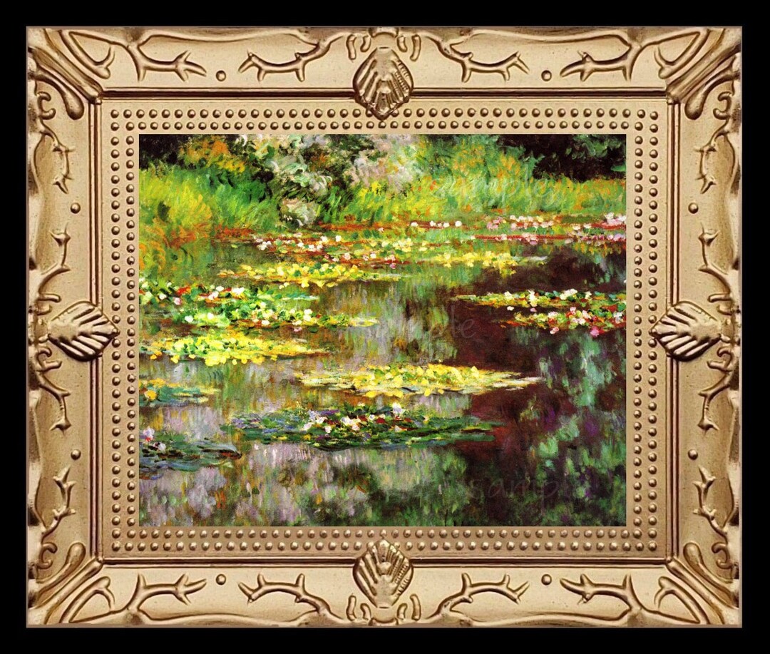 Monet Pond Miniature Dollhouse Art Picture 8086 - Etsy