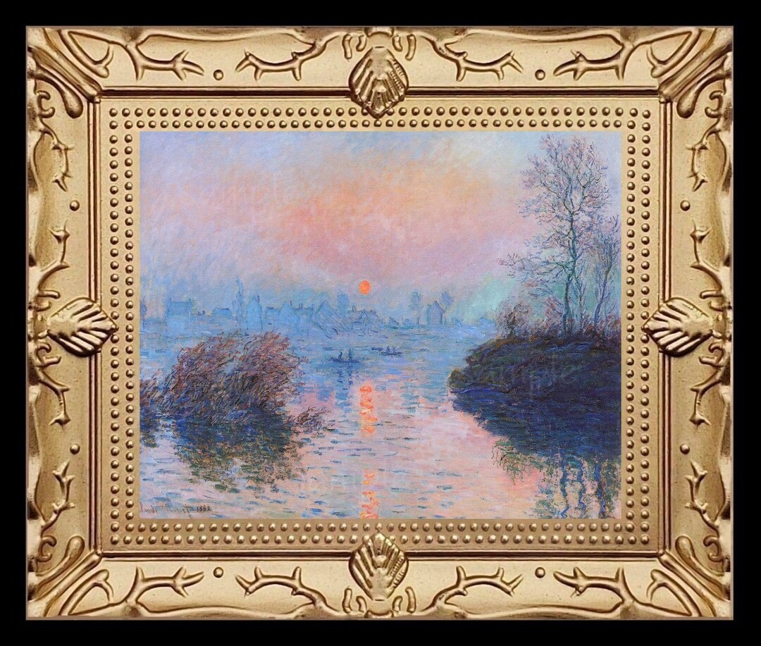 Monet Sunset Miniature Dollhouse Art Picture 8282 - Etsy