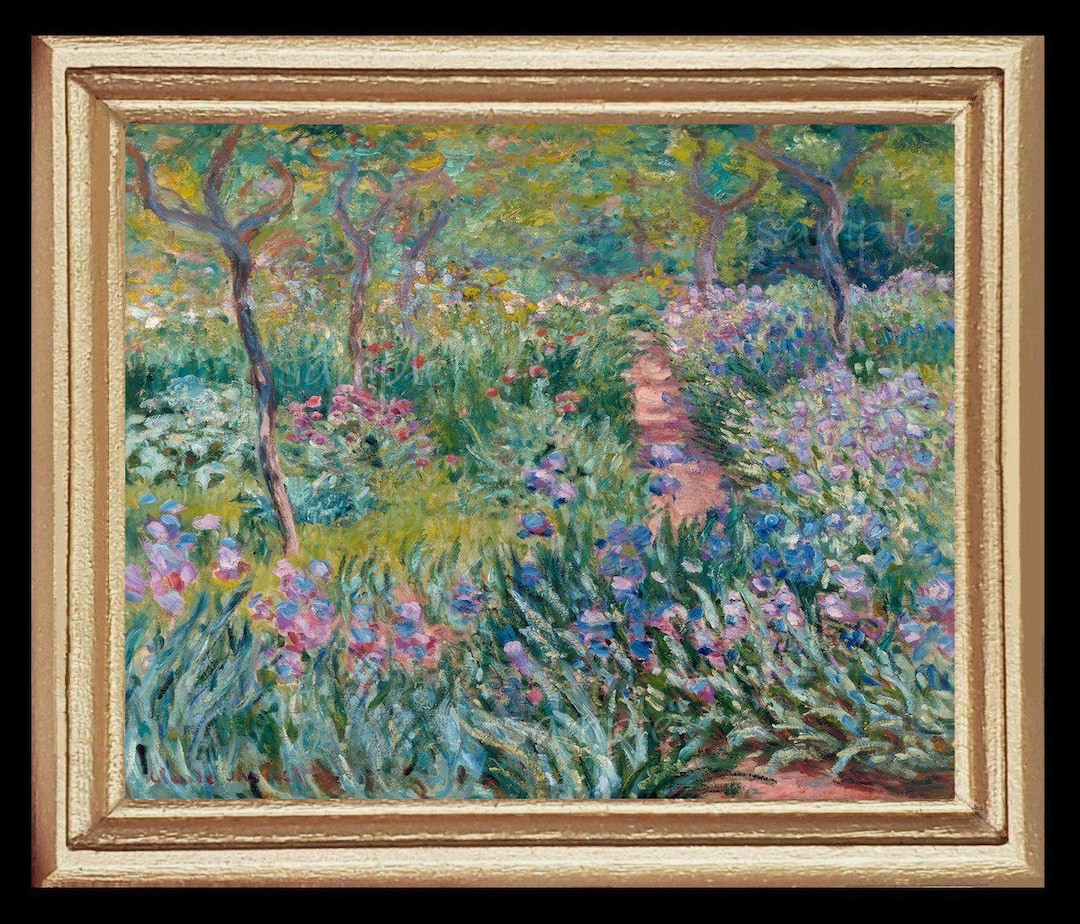 Monet Flower Garden Miniature Dollhouse Art Picture 8921 - Etsy