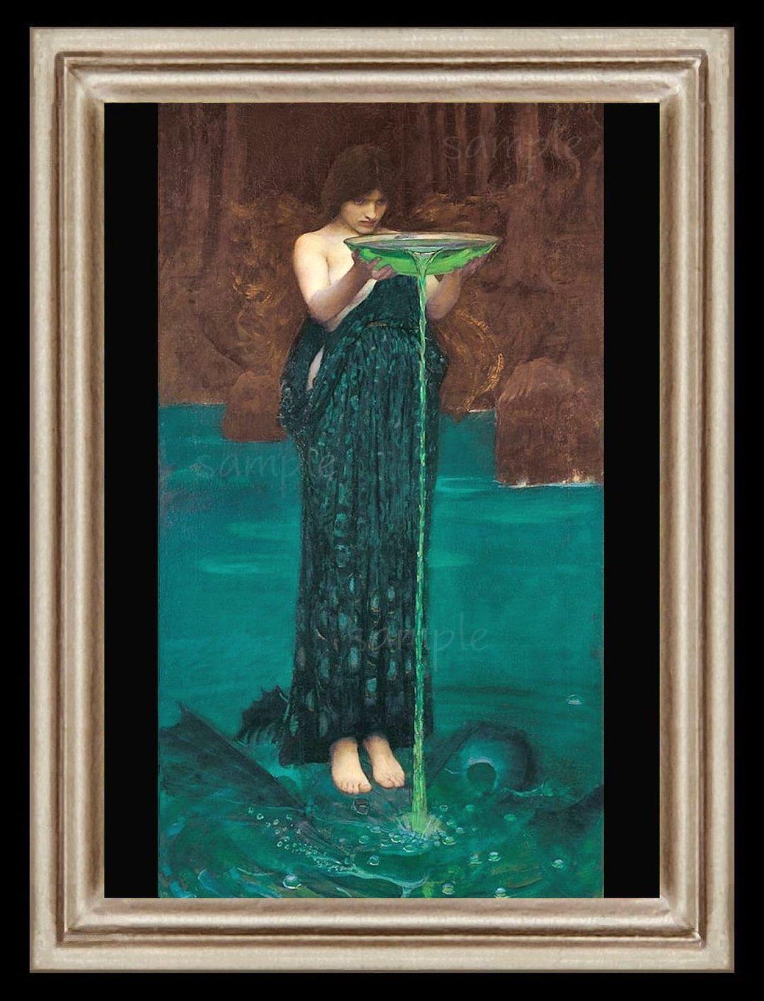 Circe Invidios Miniature Dollhouse Art Picture 8736 - Etsy