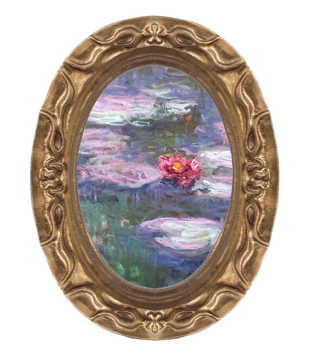 Monet Pink Water Lilies Miniature Dollhouse Art Picture 8246 - Etsy