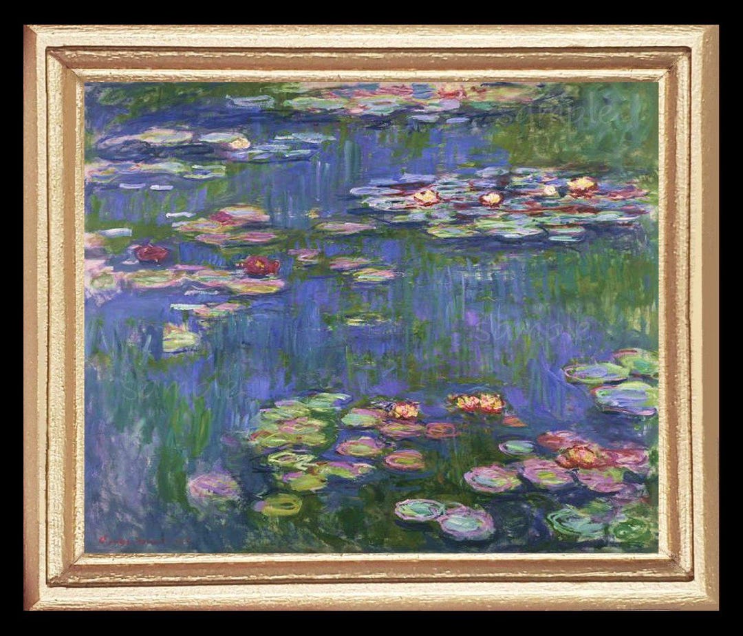 Monet Lake Lilies Miniature Dollhouse Art Picture 8528 - Etsy