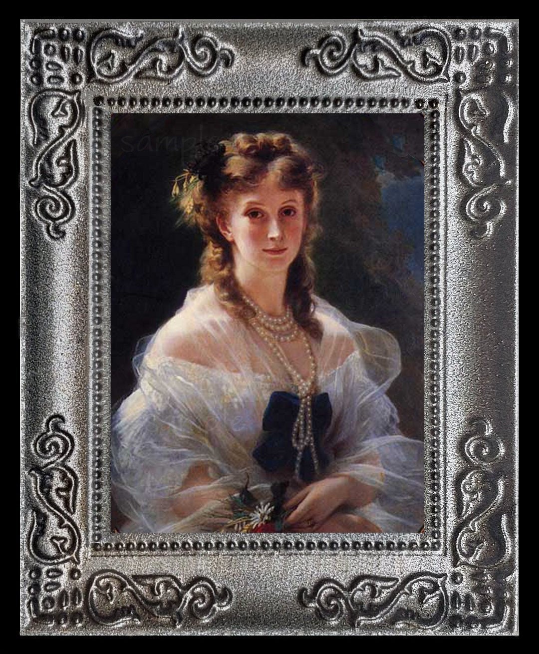 Royalty 1800's Princess Miniature Dollhouse Art Picture - Etsy