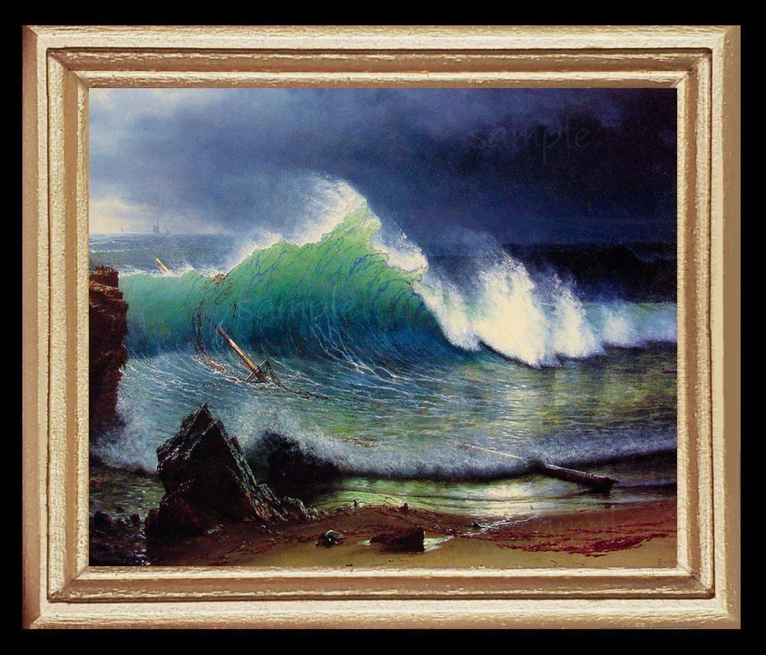 Crashing Ocean Waves Seascape Miniature Dollhouse Art Picture 8535 - Etsy
