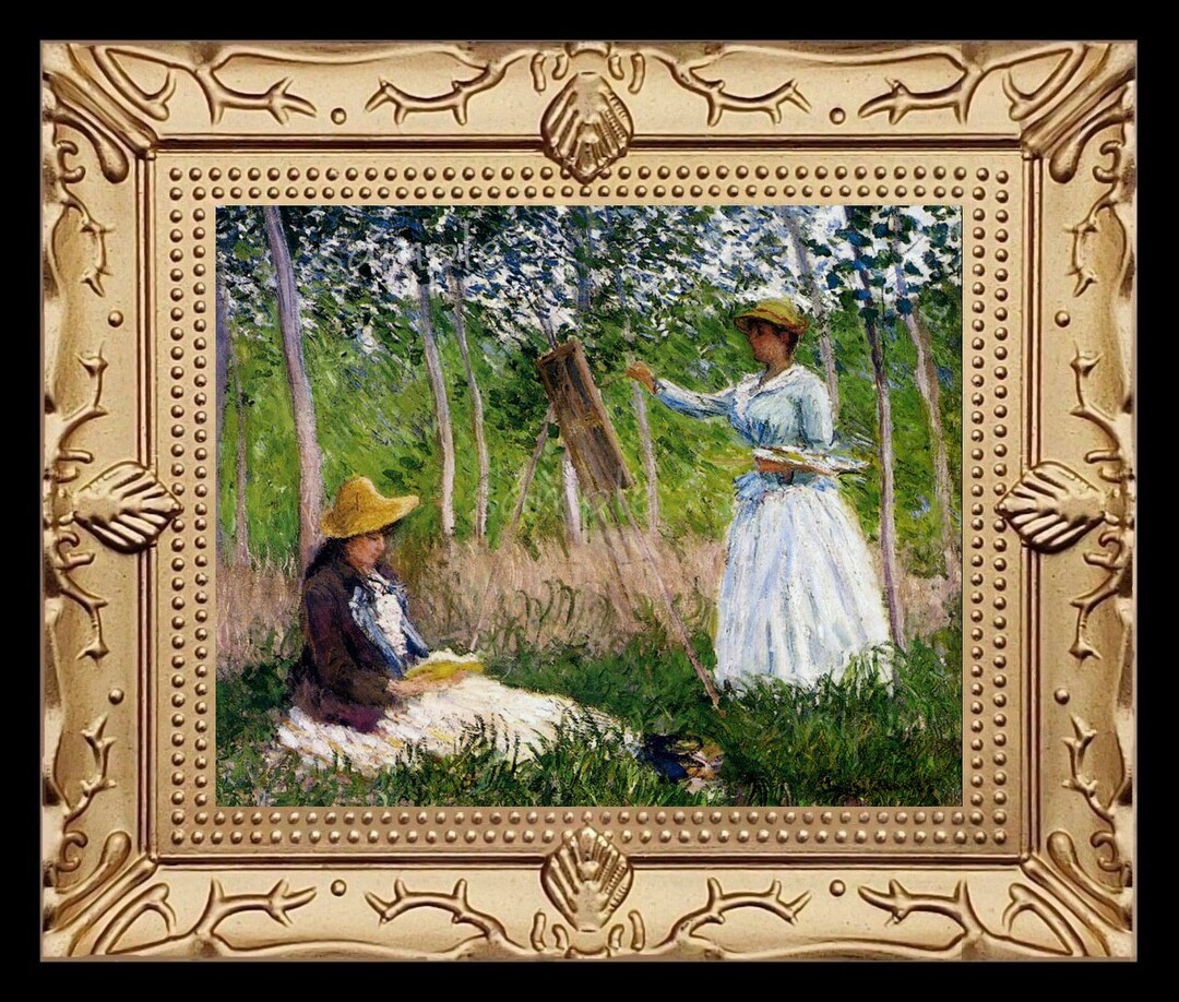 Monet the Park Miniature Dollhouse Art Picture 8042 - Etsy